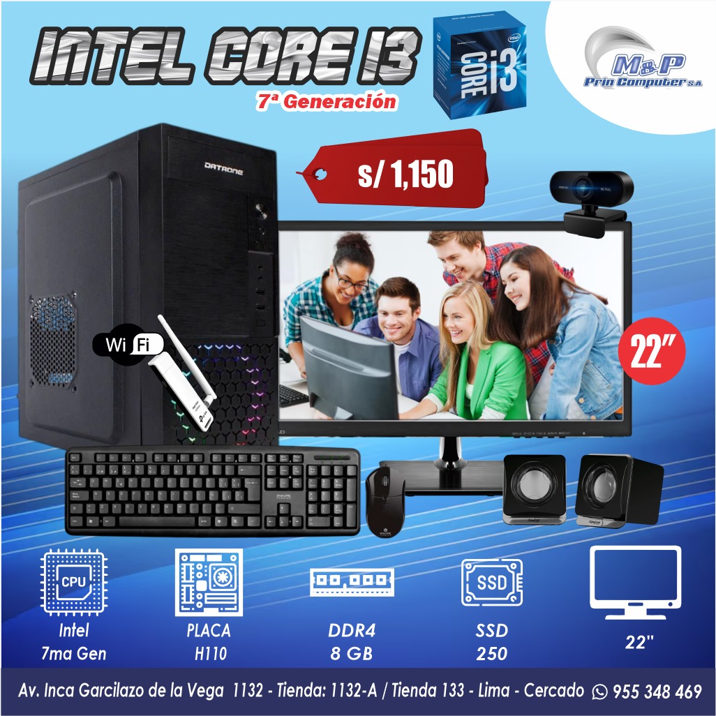 CORE I3 SEPTIMA GENERACION – M&P
