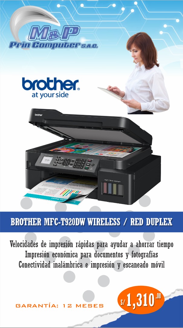 IMPRESORA BROTHER MFC-T920DW-DUPLEX – M&P